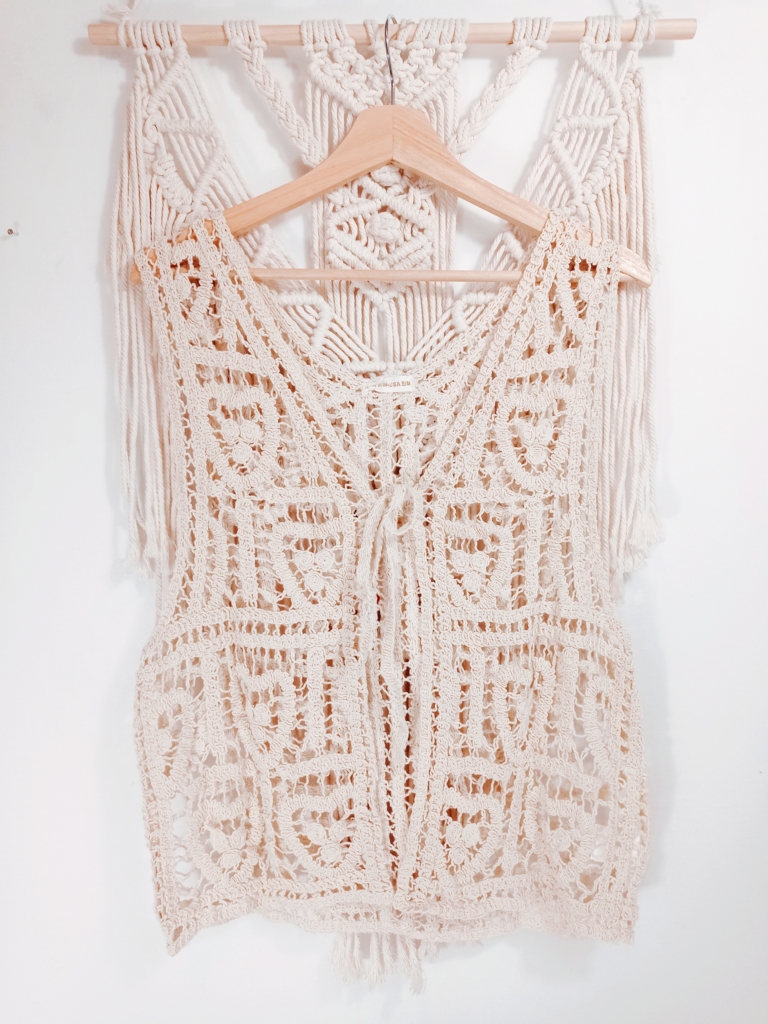 Chaleco de ganchillo Algodón 100% - La Gata Voladora